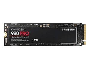 samsung 980 pro 1tb pcie 4.0 nvme m.2 ssd (mz-v8p1t0bw)