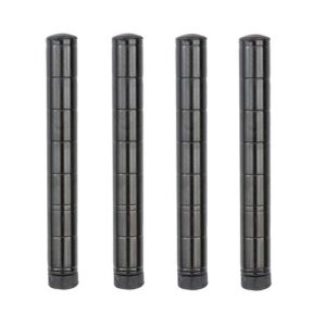 regal altair black epoxy wire shelving posts | pack of 4 posts | nsf commercial heavy duty (black epoxy wire shelving posts, 74''h)