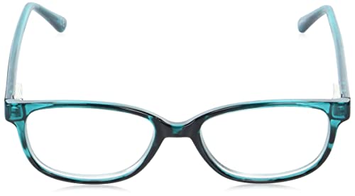 Sofia Vergara x Foster Grant Women's Alicia Reading Glasses Rectangular, Crystal Teal, 50 mm + 2.5