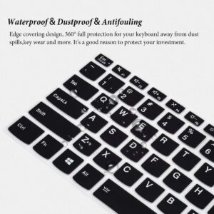 Keyboard Cover for Lenovo Yoga 7i 5i 2-in-1 14"/Lenovo Flex 5 14" 2-in-1 Laptop/Lenovo Flex 5 14"/ Lenovo Idepad S540 14/ThinkBook 14 Gen 2,Keyboard Protector Skin for Lenovo Ideapad 5 14"-Black