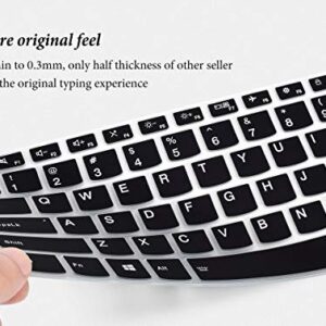 Keyboard Cover for Lenovo Yoga 7i 5i 2-in-1 14"/Lenovo Flex 5 14" 2-in-1 Laptop/Lenovo Flex 5 14"/ Lenovo Idepad S540 14/ThinkBook 14 Gen 2,Keyboard Protector Skin for Lenovo Ideapad 5 14"-Black