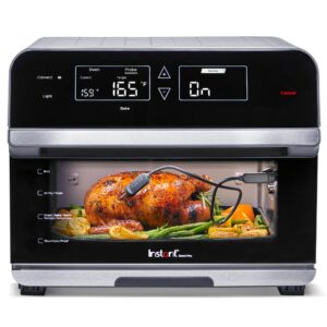 instant omni pro 19qt/18l toaster oven air fryer, 14-in-1, crisp, broil, bake, roast, rotisserie, toast, slow cook, proof, split cook, temp probe, convection, from the makers of instant pot, black