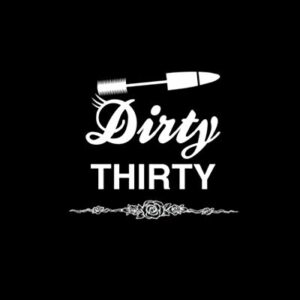 Dirty Thirty: "8x10" Lady Gifts Journals/Notebook Blank Lined Journals to Write in for Women