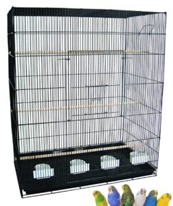 36" extra large multiple flight bird aviaries budgie canaries finches lovebirds budgies breeding breeder cage with tight 3/8-inch bar spacing