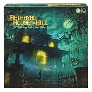 avalon hill betrayal at the house on the hill second edition cooperative board game, ages 12 and up, 3-6 players, 50 chilling scenarios