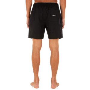 Hurley Men's One and Only 17" Volley Board Shorts, Black, X-Large