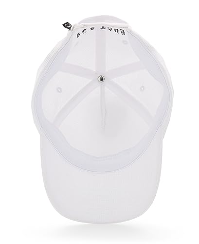 PGA TOUR Men's Standard Mesh Golf Hat, Bright White, One Size