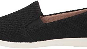 LifeStride Womens Next Level Slip-On Sneaker, Black, 7.5 US