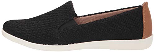 LifeStride Womens Next Level Slip-On Sneaker, Black, 7.5 US