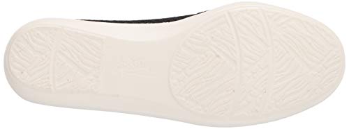 LifeStride Womens Next Level Slip-On Sneaker, Black, 7.5 US