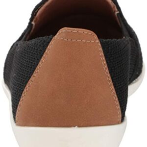 LifeStride Womens Next Level Slip-On Sneaker, Black, 7.5 US