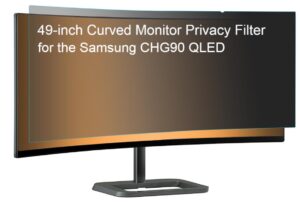 photodon privacy filter for the samsung chg90 qled 49" curved gaming monitor with kit