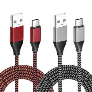 usb c 10ft controller cable charger for ps5 nylon braided extra long usb type c 3a high speed data sync cord for playstation 5 dualsense xbox series x/s controller, nintendo switch pro controller