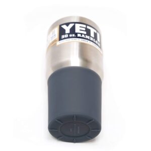 silicone boot sleeve protector for 20oz, 26oz, 30oz yeti rambler tumbler cups and 32oz hydro flask tumbler (smoke)