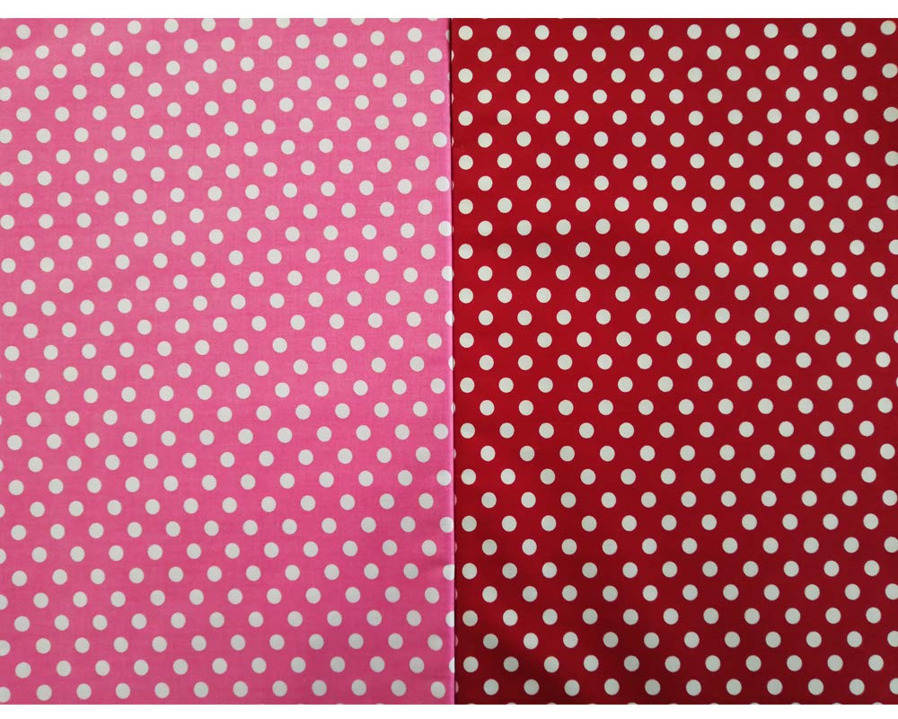 Fat Quarters Cotton Fabric Bundles 18" x 22" Quilting Fabric for Sewing,8 PCS Dots