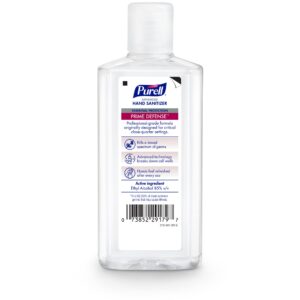 PURELL PRIME DEFENSE Advanced Hand Sanitizer, 85%, Maximum Strength Formula, 4 fl oz Travel Size Bottles (Pack of 6), 3499-04-EC