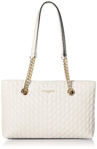 karl lagerfeld paris womens karolina tote bag, winter white