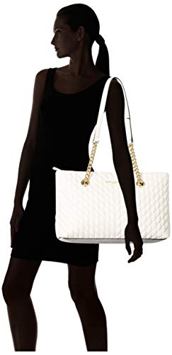 Karl Lagerfeld Paris Womens Karolina Tote Bag, Winter White