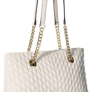 Karl Lagerfeld Paris Womens Karolina Tote Bag, Winter White