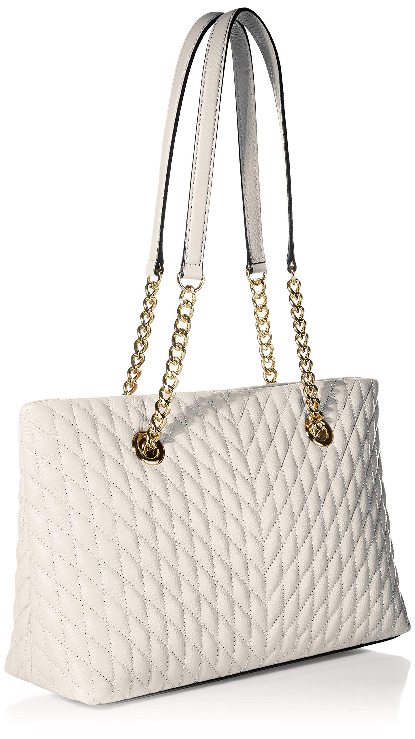 Karl Lagerfeld Paris Womens Karolina Tote Bag, Winter White