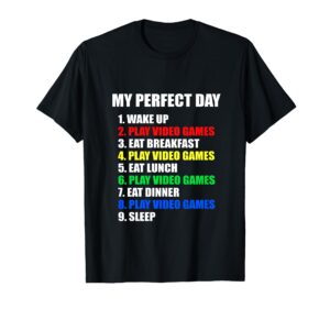 gift idea: the perfect gaming day suprise for gamers t-shirt