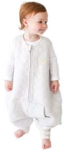 tealbee dreamsuit: toddler sleep sack with feet 2t 3t - 1.2 tog all season baby wearable blanket for walkers - rayon made from bamboo, organic cotton sleep bag - sunshine