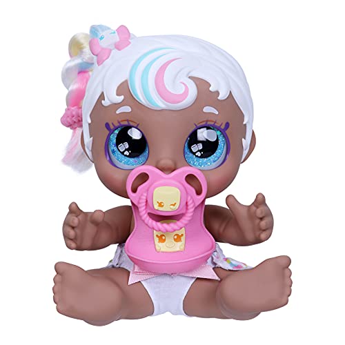 Kindi Kids Scented Sisters 6.5" Doll and 2 Accessories - Mini Mello Includes 1x Baby Doll, 1x Shopkin Rib, 1x Shopkin Dummy