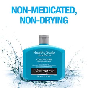 Neutrogena Moisturizing Healthy Scalp Hydro Boost Conditioner for Dry Hair and Scalp, with Hydrating Hyaluronic Acid, pH-Balanced, Paraben & Phthalate-Free, Color-Safe, 12 fl oz