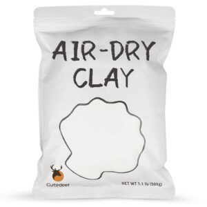 air dry clay - white, 1.1lb soft foam modeling clay, ultra light magic clay for kids adults, diy molding clay, arts & crafts project supplies(1.1lb - 1 pack, white)