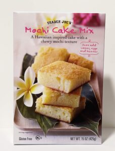 trader joe's mochi cake mix - hawaiian inspired cake with chewy mochi texture - 15oz