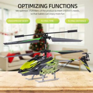 GoolRC RC Helicopter, Remote Control Helicopter with Gyro and Light, S929-A 3.5 Channel Mini Helicopter for Kids and Beginners (Green)