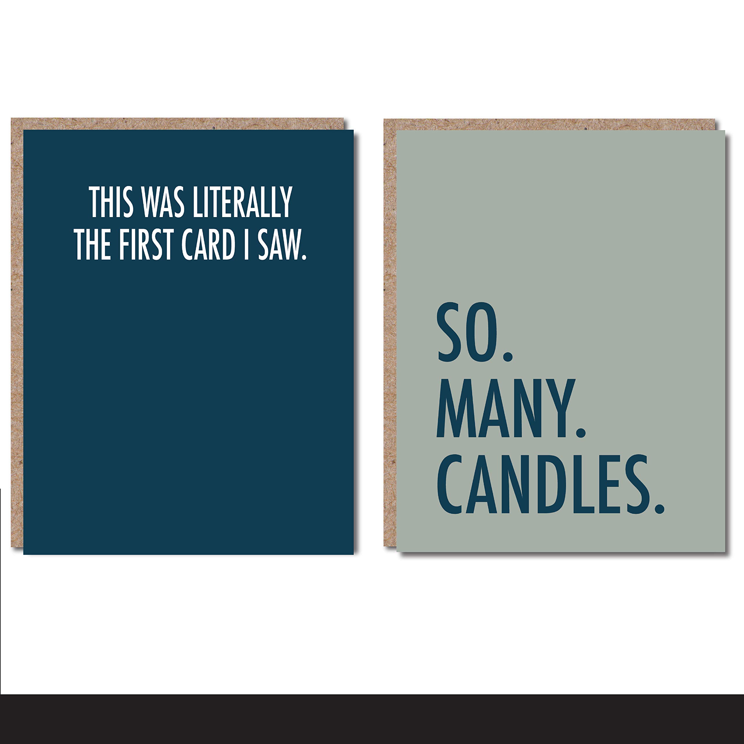 Modern Wit Happy Birthday Card - Single 4.25 X 5.5 Greeting Card With Envelope, Blank Inside, Funny Cards For Men And Women, Funny Birthday Cards For Men And Women