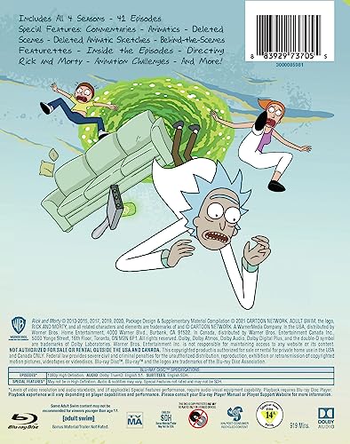 Rick and Morty: Seasons 1-4 [Blu-ray]