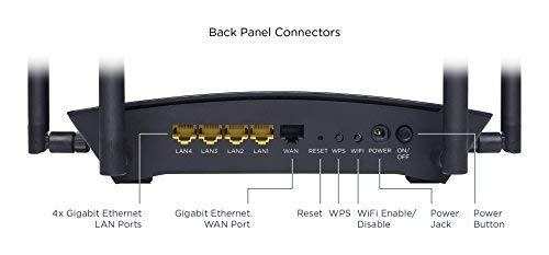 MOTOROLA AC2600 4x4 WiFi Smart Gigabit Router with Extended Range, Model MR2600 (Renewed)