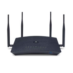 motorola ac2600 4x4 wifi smart gigabit router with extended range, model mr2600 (renewed)