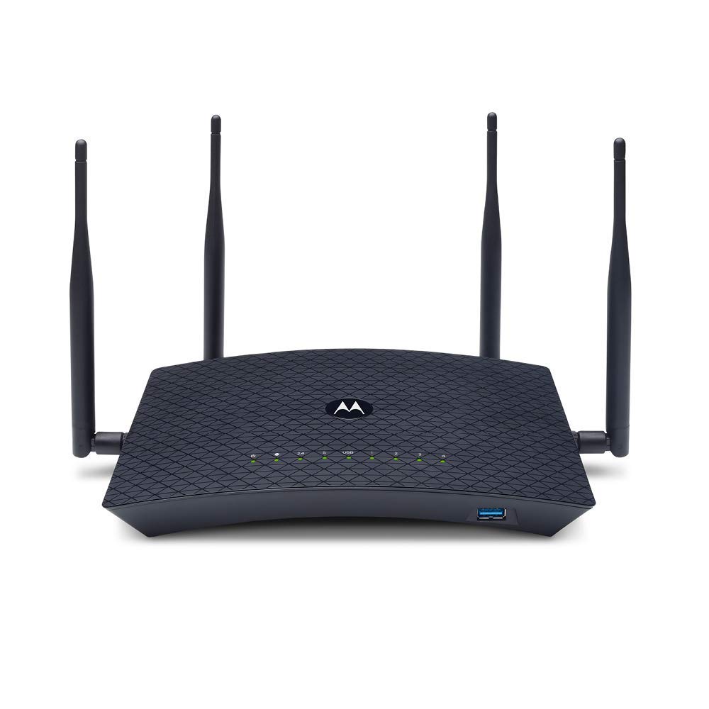 MOTOROLA AC2600 4x4 WiFi Smart Gigabit Router with Extended Range, Model MR2600 (Renewed)