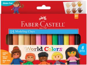 faber-castell world colors modeling clay - modeling clay for kids - sensory play