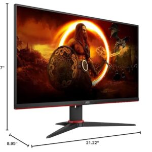 AOC 24g2e Lcd Gaming Monitor, 23.8" Widescreen, IPS Panel, 1920 Pixels X 1080 Pixels