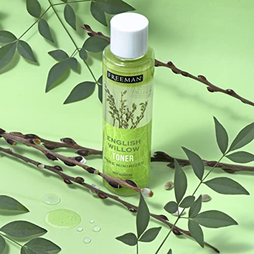 Freeman Exotic Blends Deep Cleansing English Willow Toner, Removes Makeup, Dirt, & Impurities, Clarifying Facial Toner, Pore-Minimizing, Hydrating Skincare Essential, 6.1 fl.oz./180 mL Bottle