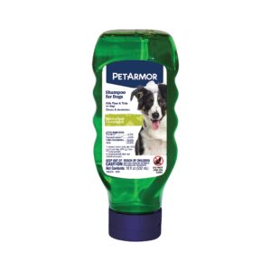 petarmor flea & tick protection shampoo for dogs, sunwashed linen scent, 18 oz