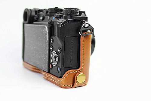 PU Leather Half Body Camera Cover Bag bottom Case For Olympus Pen-F camera ( Pen F)