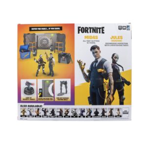 FORTNITE The Vault Deluxe Diorama, Includes 2 (4-inch) Articulated Figures, Playset with Breakaway Wall, Weapons, and 21 Accessories.