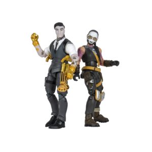 FORTNITE The Vault Deluxe Diorama, Includes 2 (4-inch) Articulated Figures, Playset with Breakaway Wall, Weapons, and 21 Accessories.