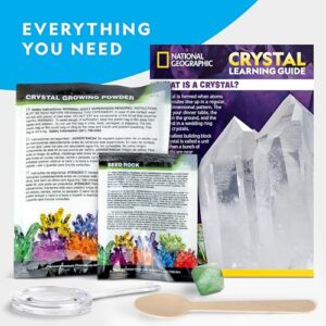 NATIONAL GEOGRAPHIC Giant Glow in The Dark Crystal Growing Kit - Grow Your Own Crystal in Days with This Science Kit for Kids (Amazon Exclusive)