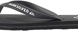 Quiksilver Men's Molokai 3 Point Flip Flop Sandal, Black 1, 11