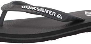 Quiksilver Men's Molokai 3 Point Flip Flop Sandal, Black 1, 11