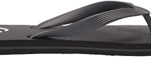 Quiksilver Men's Molokai 3 Point Flip Flop Sandal, Black 1, 11