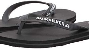 Quiksilver Men's Molokai 3 Point Flip Flop Sandal, Black 1, 11