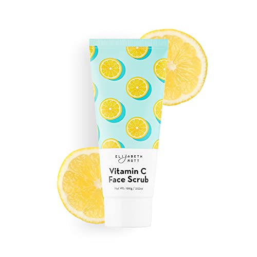 Elizabeth Mott Sure Thing Vitamin C Face Scrub - Heat Activated, Deep Pore Cleansing, Exfoliating Facial Cleanser to Buff and Smooth Skin - Vegan, Cruelty Free Skincare Product for Clear Skin, 3.52oz