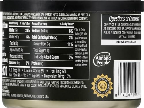 Blue Diamond Almonds XTREMES Cayenne Pepper Flavored Snack Nuts, 6 Oz Resealable Cans (Pack of 1)